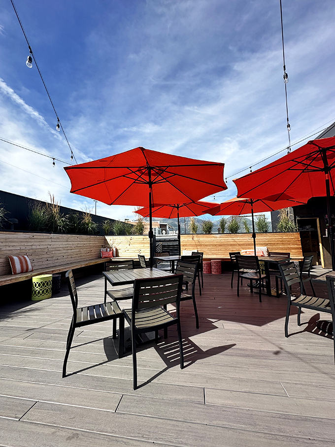 Outdoor dining with a side of Big Sky country. Where every meal comes with a generous helping of fresh Montana air.