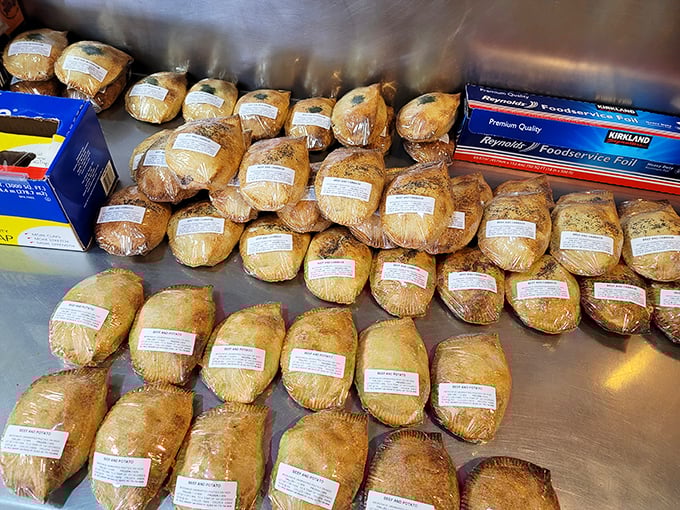 Pasty paradise! These golden beauties are lined up like delicious soldiers, ready to march straight into your heart (and stomach).