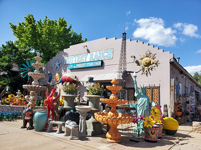Pottery Ranch: A kaleidoscope of colors and kitsch. It's like your grandma's china cabinet exploded&hellip; in the best way possible!