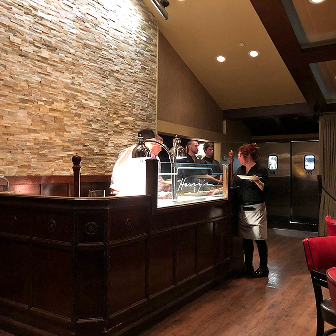 Where the magic happens: Harry's kitchen pass. Watch your dinner dreams become delicious reality!