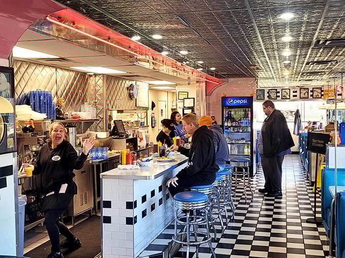 The heart and soul of any great diner? Its staff! These friendly faces are ready to serve up smiles with your order.