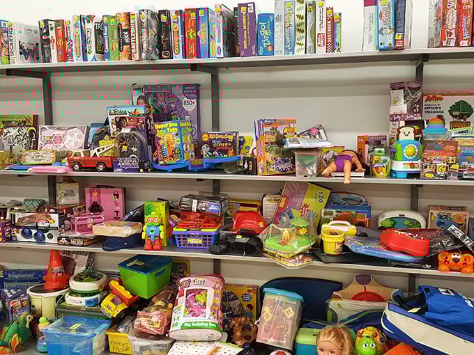 "Toy Story come to life! This colorful chaos is a playground for the young and the young-at-heart. Childhood memories sold separately."