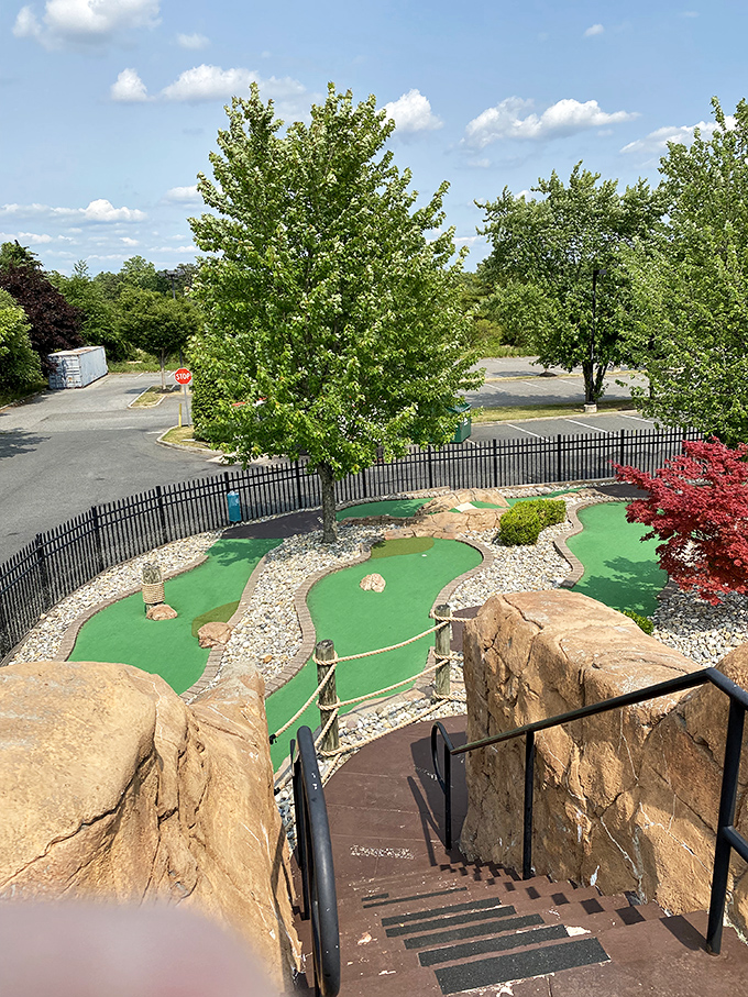 Mini-golf with a view! Who knew putting and eating could be such a perfect pairing?