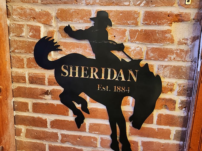 This wall art captures Sheridan's spirit perfectly. It's like the town's history condensed into one badass silhouette. Giddy up!