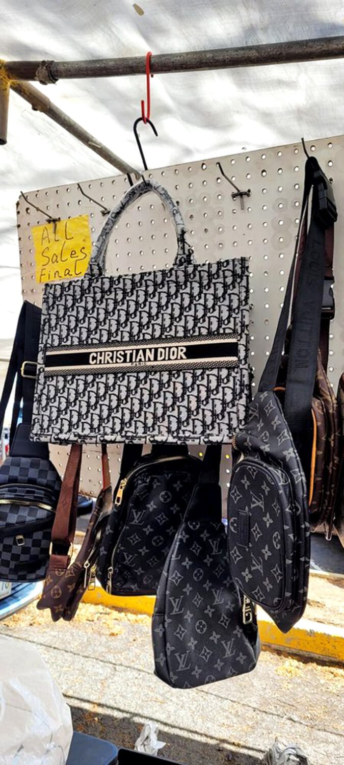 Designer dreams in paradise! Who says you can't rock high fashion while hunting for pineapple trinkets?