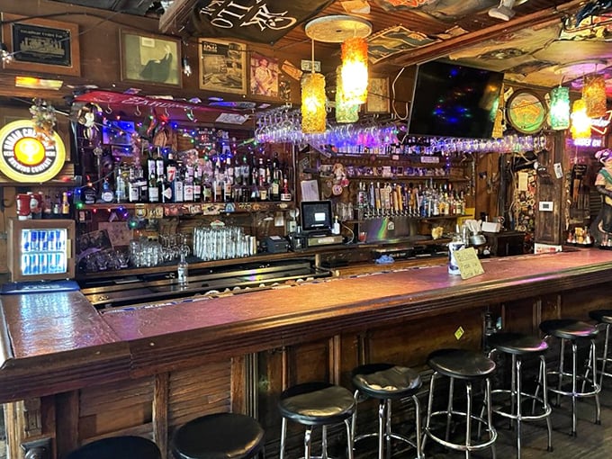 Decisions, decisions! This bar is stocked with more options than a Netflix queue. Choose your liquid adventure wisely!