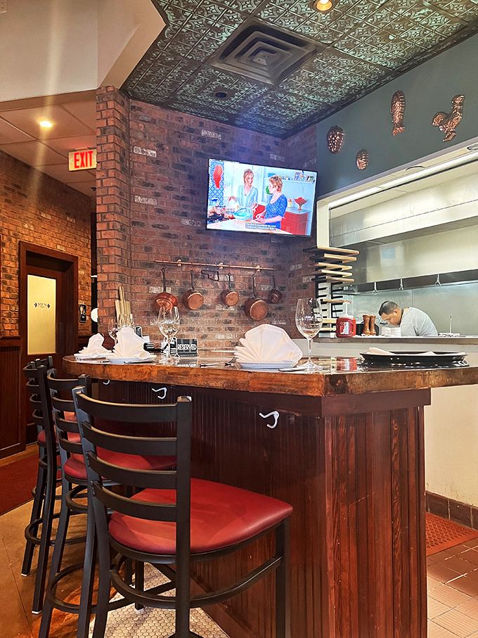 Pull up a chair at this inviting bar. It's the perfect spot to unwind, sip a cocktail, and maybe make a new friend or two.