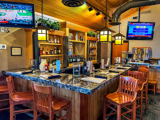 This bar isn't just serving drinks, it's serving stories. Pull up a stool and prepare for some top-shelf conversation.