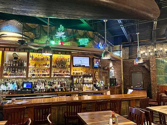 Bourbon Street meets Main Street at this dazzling bar. It's like Mardi Gras for your mouth!
