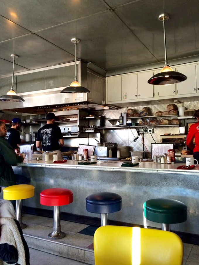 Pull up a stool and join the breakfast bar-hoppers. Here, the only shots served come with whipped cream on top.