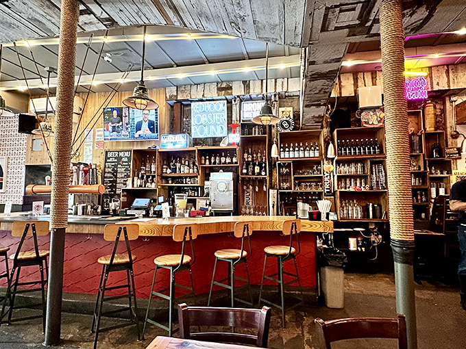Pull up a stool and prepare for libation liberation. This bar is where sea stories and cocktails flow freely.