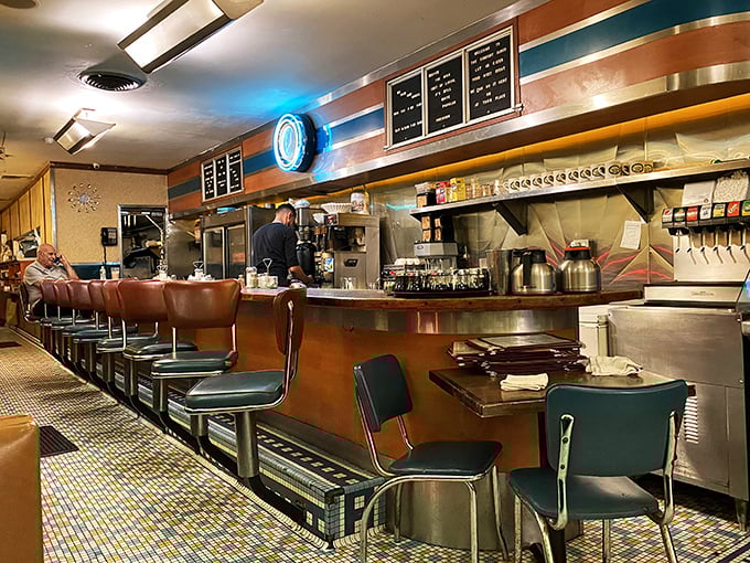 Pull up a stool and watch the short-order magic happen. It's dinner and a show, minus the overpriced tickets and uncomfortable seats.