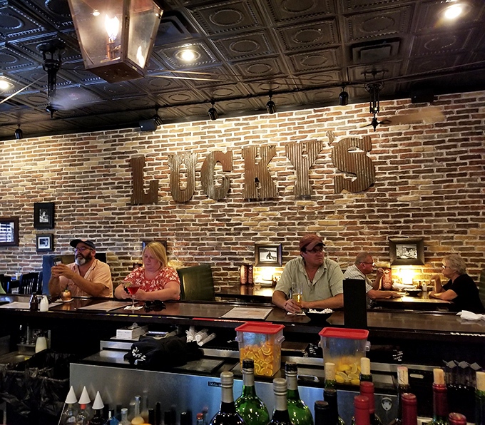 At this bar, "Lucky's" isn't just a name&mdash;it's how you feel when you snag a seat. Pull up a stool and let the good times roll.