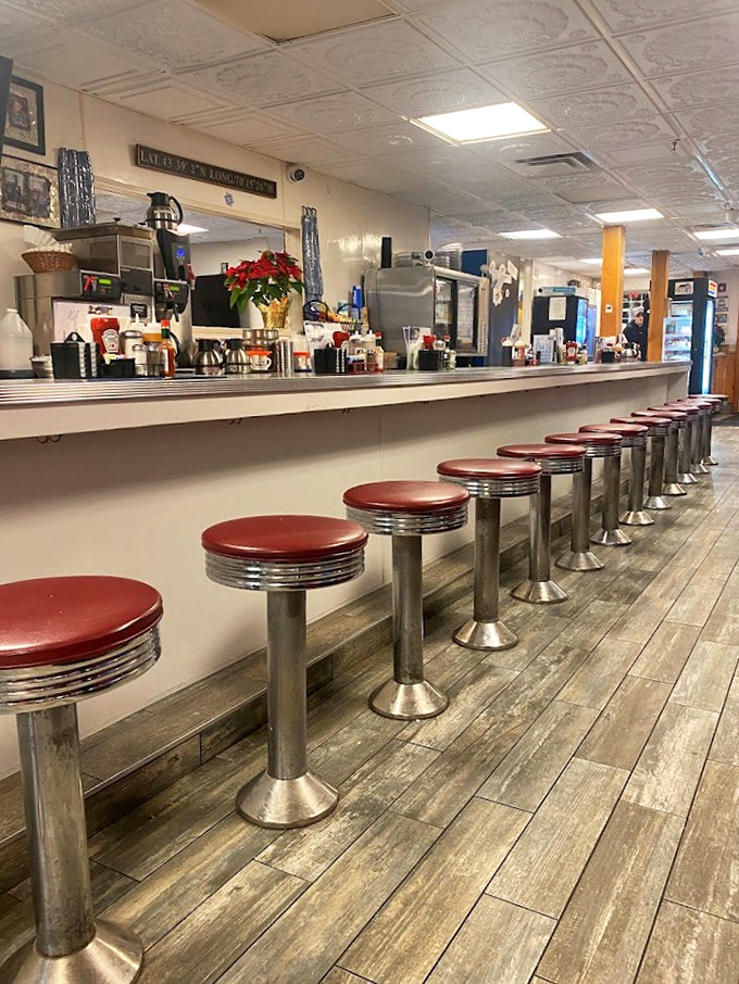 Pull up a stool and settle in for some local flavor. This classic diner counter is where food meets friendly banter.