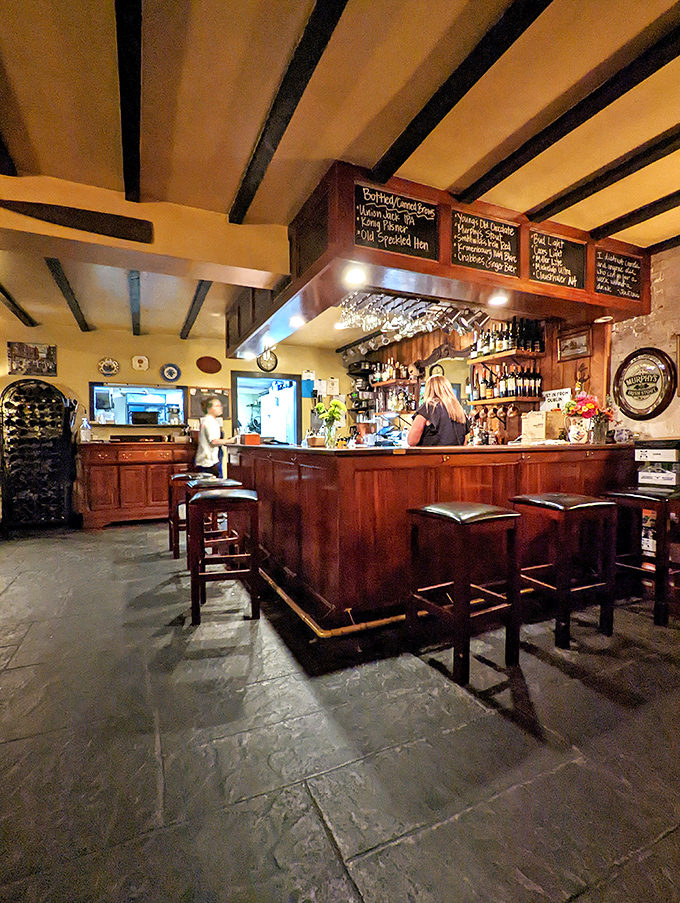 The kind of bar where strangers become friends and friends become regulars, all under the watchful eye of wooden beams.
