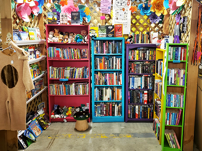 A bibliophile's dream in Technicolor! These rainbow bookshelves are an Instagram-worthy ode to the printed word.