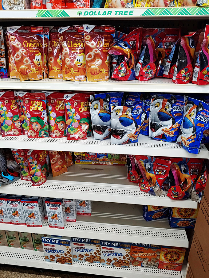 Breakfast of champions, budget edition. These knock-off cereals are so creative, they deserve their own comedy special.