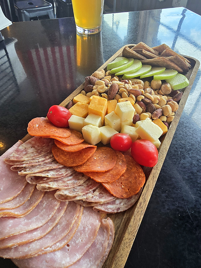 A charcuterie board that's a work of art. It's like a delicious treasure map where X marks the spot for every taste bud.