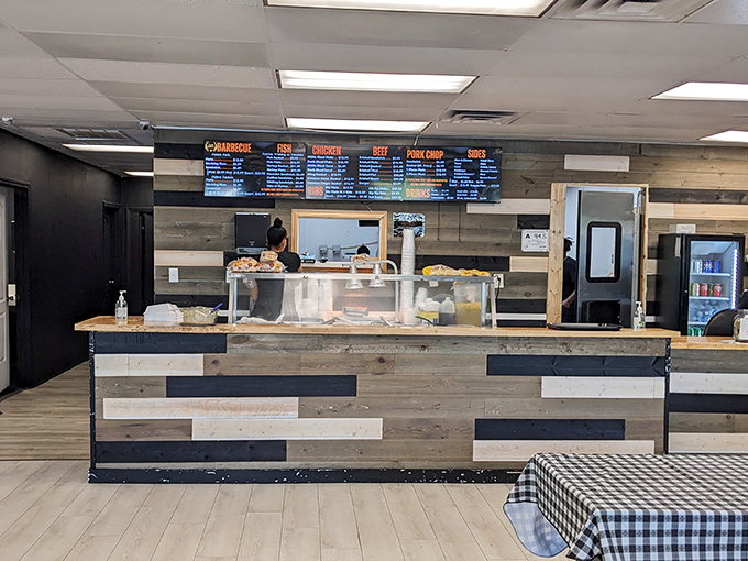 Where BBQ dreams come true! This counter is like a magic portal to a world of smoky, saucy delights.