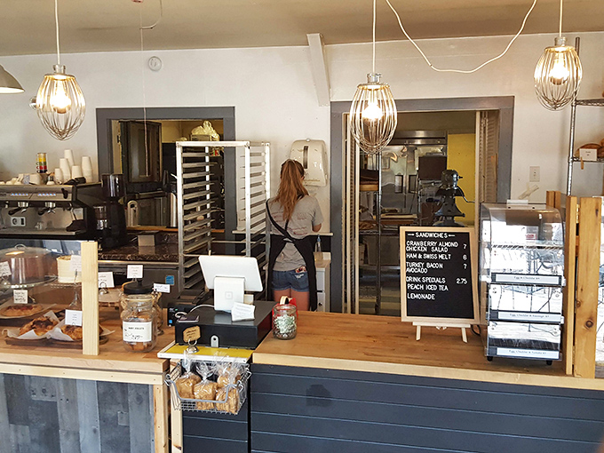 Behind the scenes of deliciousness. This is where the magic happens, folks. If Willy Wonka made bread instead of candy, this would be his factory.