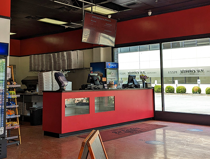 Command central for crust commanders! DiCarlo's counter is where pizza magic happens before your very eyes.