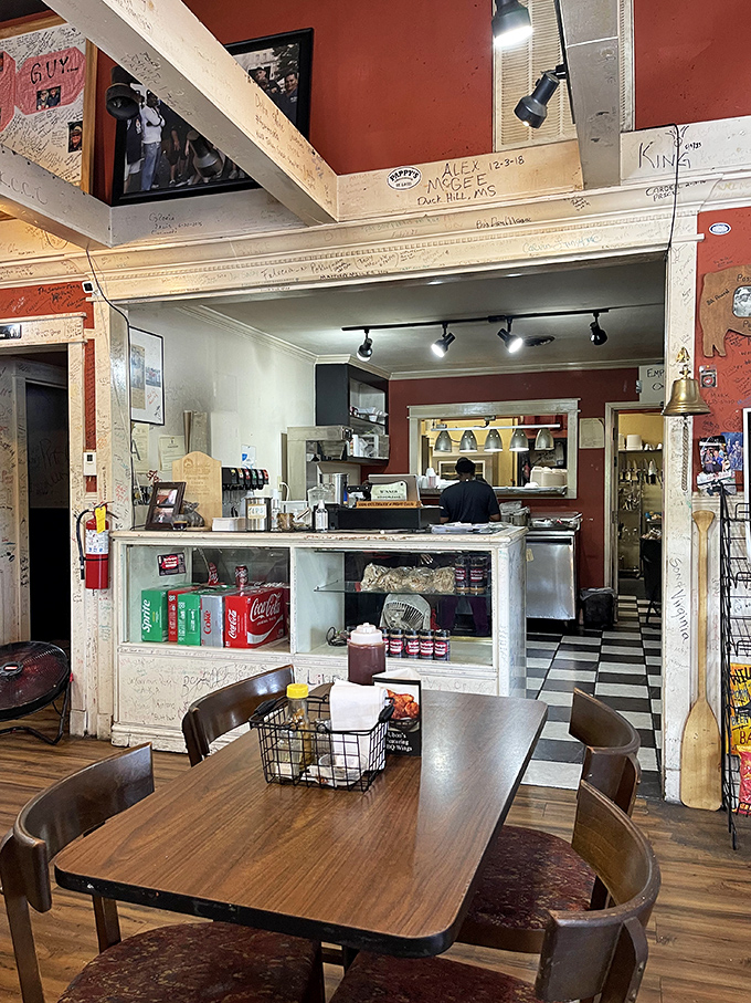 Where the magic happens: a counter area that's seen more happy customers than a lottery ticket office.