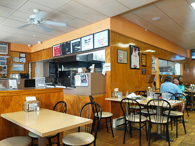 Where the magic happens! Zuppardi's bustling counter area is like mission control for pizza perfection.