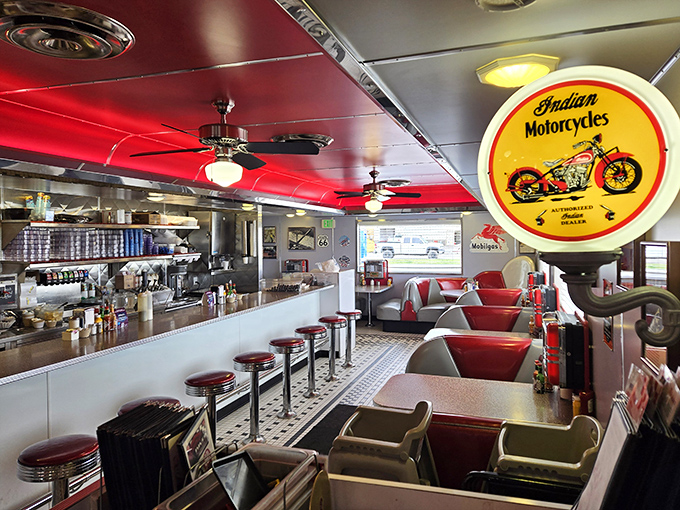 Pull up a stool at this counter and watch short-order magic happen. It's like front-row seats to a culinary concert.