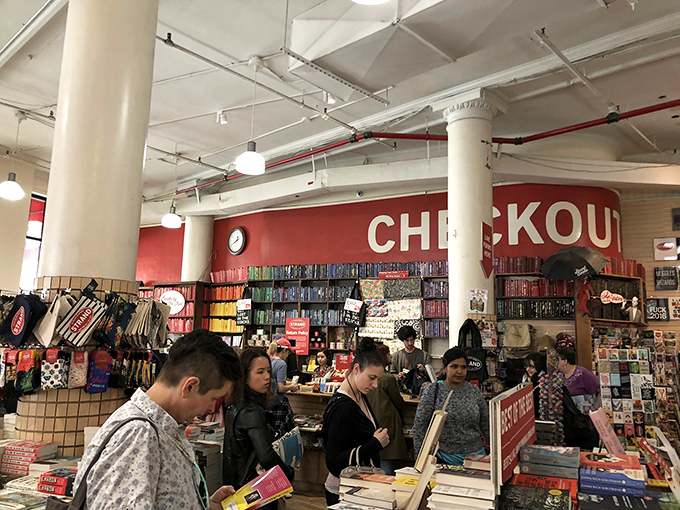 Browsers in their natural habitat: The Strand's aisles are like literary watering holes for the intellectually thirsty.