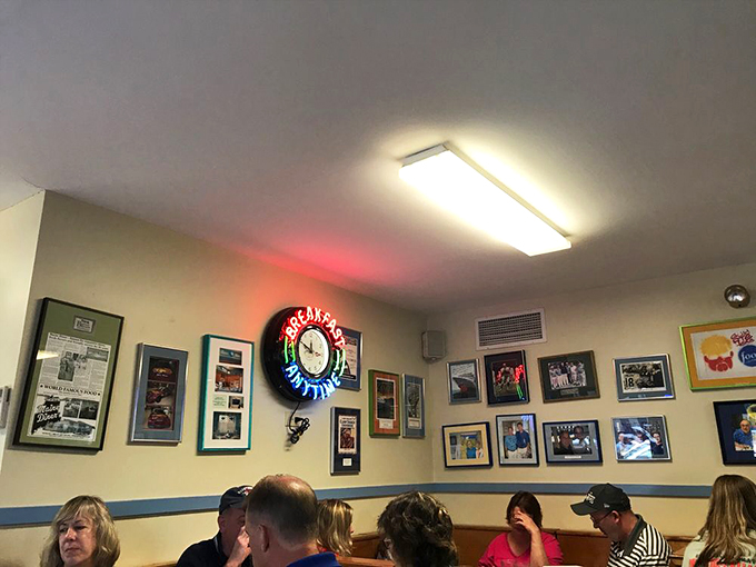 If these walls could talk, they'd probably order a slice of pie. The eclectic decor tells the story of countless memorable meals and cherished community moments.