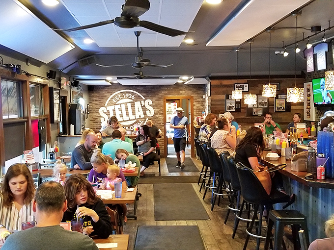 Where everybody knows your name... or at least your burger order. Stella's dining room is where food memories are made.