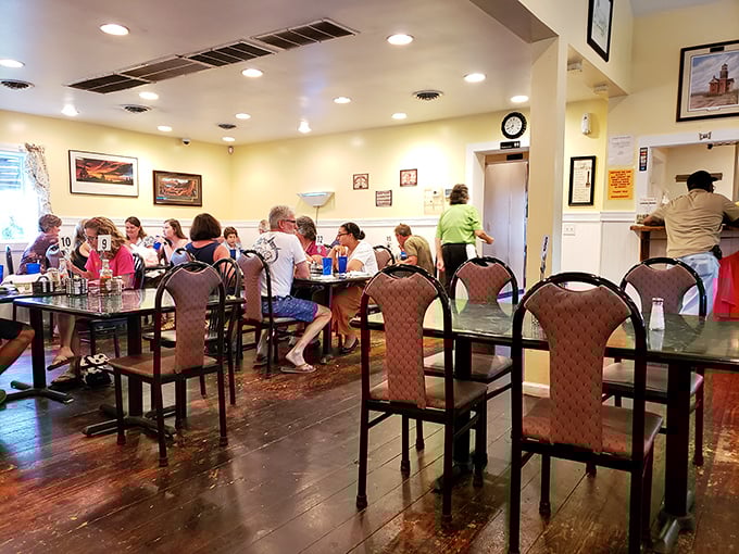 Where everybody knows your name! Southern Grille's dining room buzzes with the warmth of community and the promise of good eats.