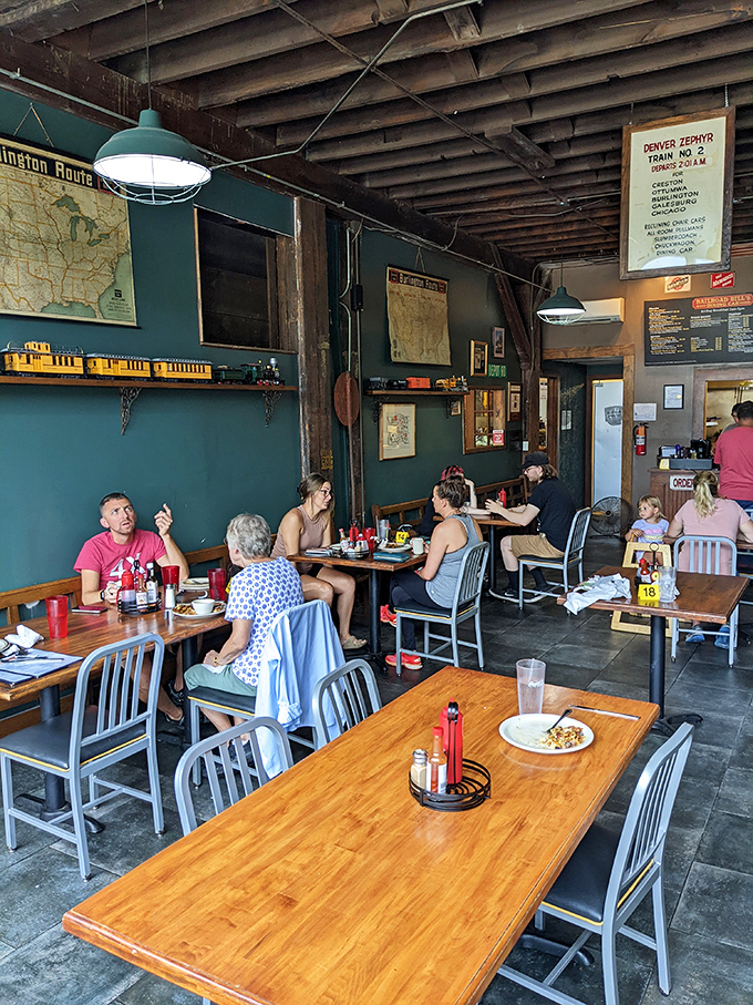 Where strangers become friends over forkfuls of fantastic fare. The dining room buzzes with the energy of satisfied customers and sizzling griddles.