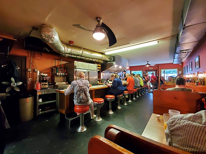 Where everybody knows your name... or at least your usual order. This diner's bustling counter is the heart of morning rituals.