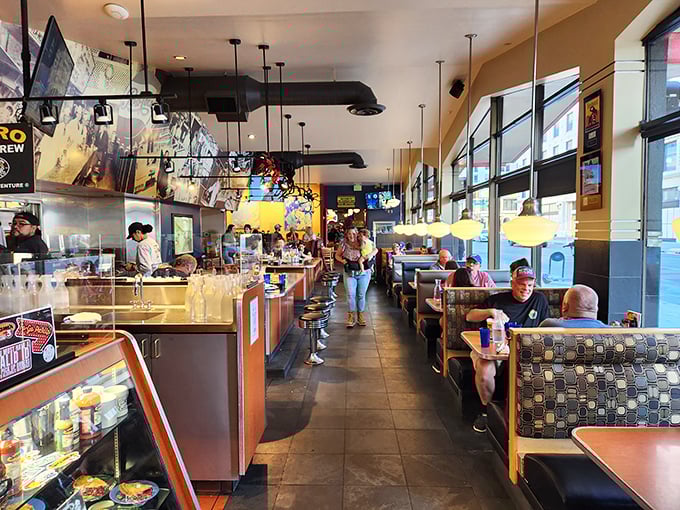 Where strangers become friends over shared love of good grub. It's like a United Nations summit, but with better food.