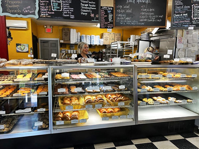 Sweet dreams are made of this! This display case is a gallery of edible art that would make even the Louvre jealous.