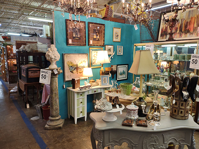 Who needs a time machine when you have this corner? Travel through decades of decor without leaving Charlotte!