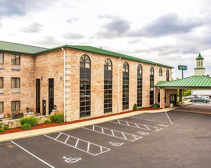 Who says you can't judge a book by its cover? This hotel's facade promises a stay that's equal parts comfort and character.