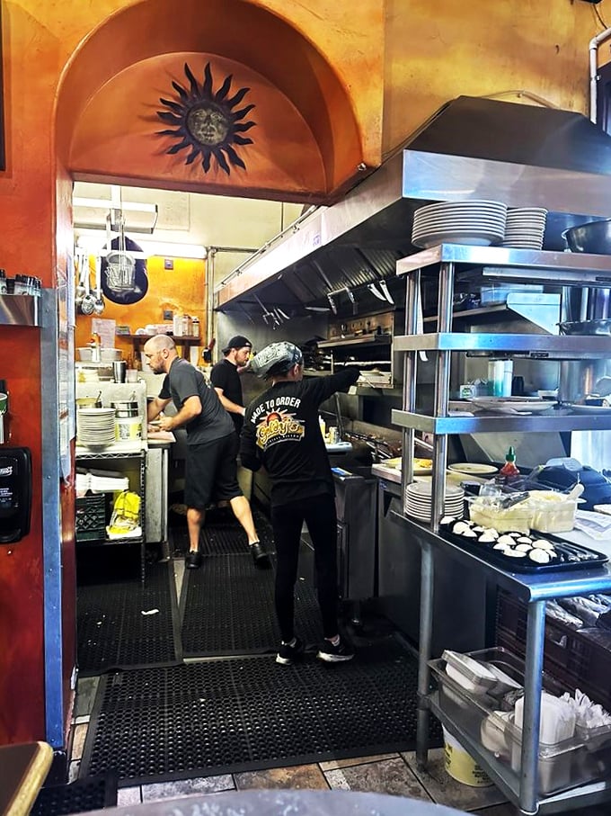 Breakfast ninjas in action! These culinary wizards move with the precision of a Swiss watch and the passion of Italian opera singers.