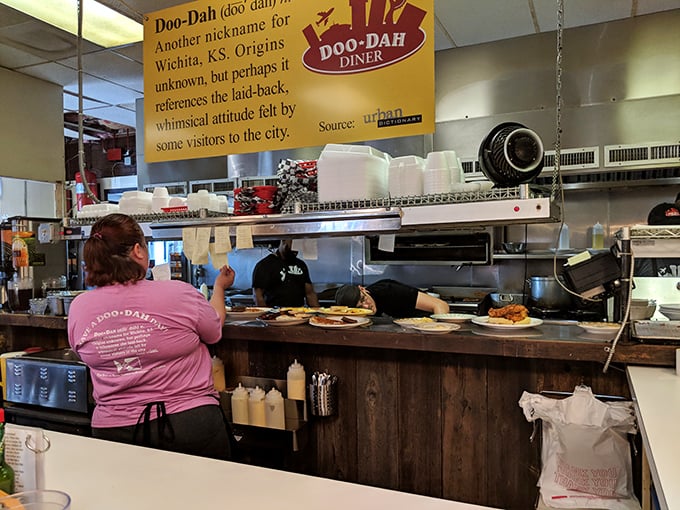 Behind the scenes of deliciousness! These hardworking kitchen wizards are the unsung heroes of your breakfast bliss, turning simple ingredients into plates of pure magic.