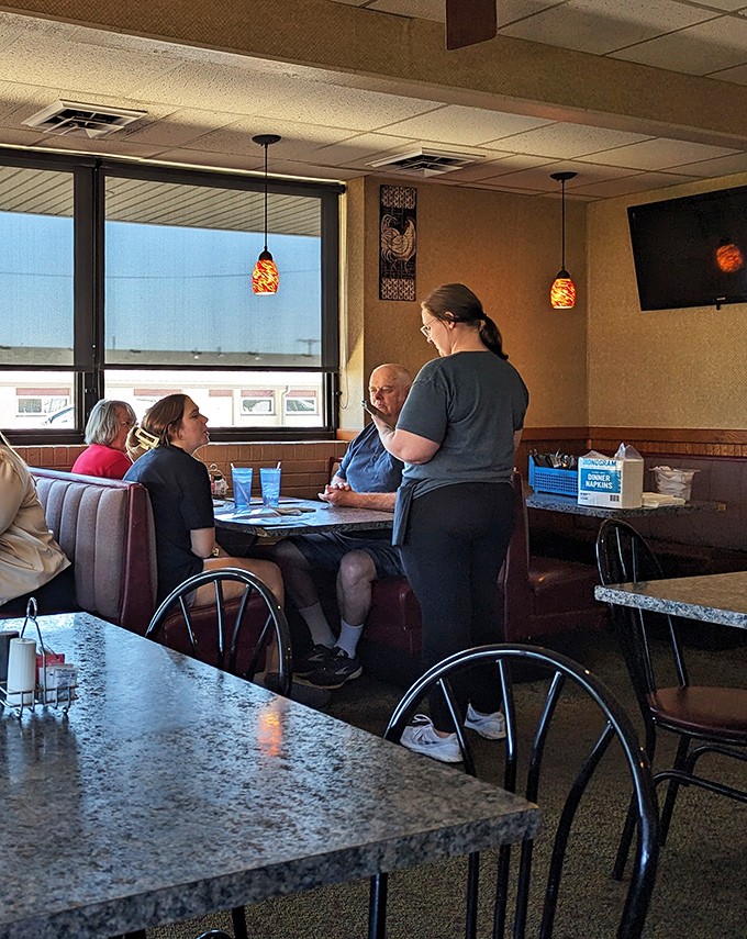 The sacred exchange: hungry customers, caring servers, and food that makes everyone forget their troubles. Restaurant alchemy at its finest.