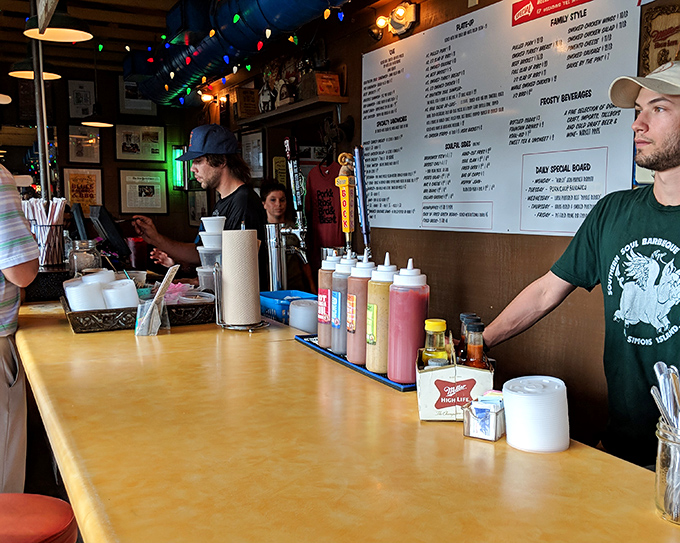 Masters of meat and maestros of marinade, the staff here orchestrate a symphony of smoky flavors.