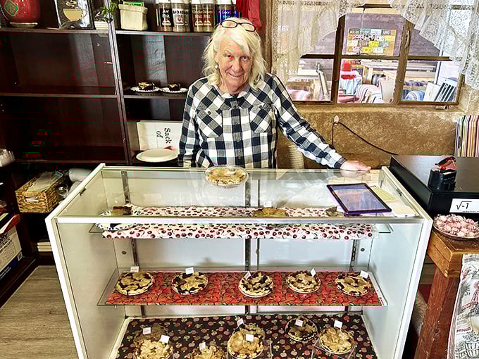 The wizard behind the curtain! Meet the pie maestro, orchestrating a symphony of flavors that'll make your taste buds sing.