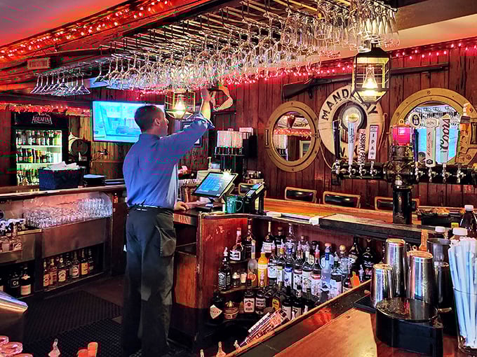 The bar's stocked and the bartender's ready. Time to get your drink on, sailor-style!