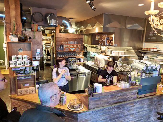 The donut wizards at work! Watch as they conjure up circles of joy with the precision of surgeons and the flair of magicians.