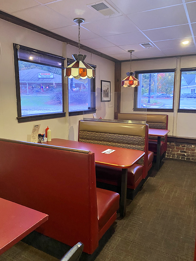 Slide into one of these booths and prepare for a feast! It's like your own private dining room, minus the dishes to wash.