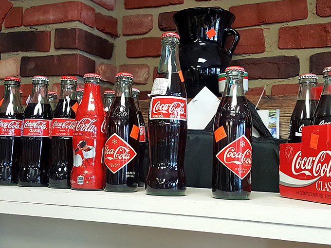 The real thing, frozen in time. These Coca-Cola bottles are serving up fizzy memories by the caseload. Talk about a classic refreshment!