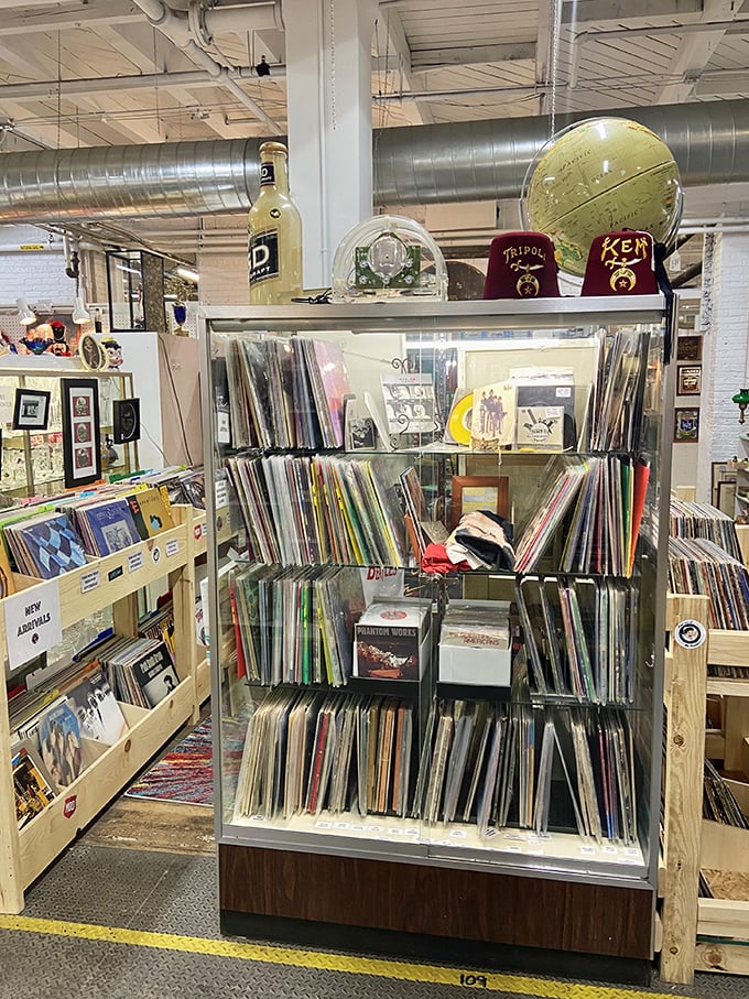 Vinyl paradise! Dig through these crates and you might just find that obscure B-side your dad's been rambling about for years. Time to dust off the old record player!