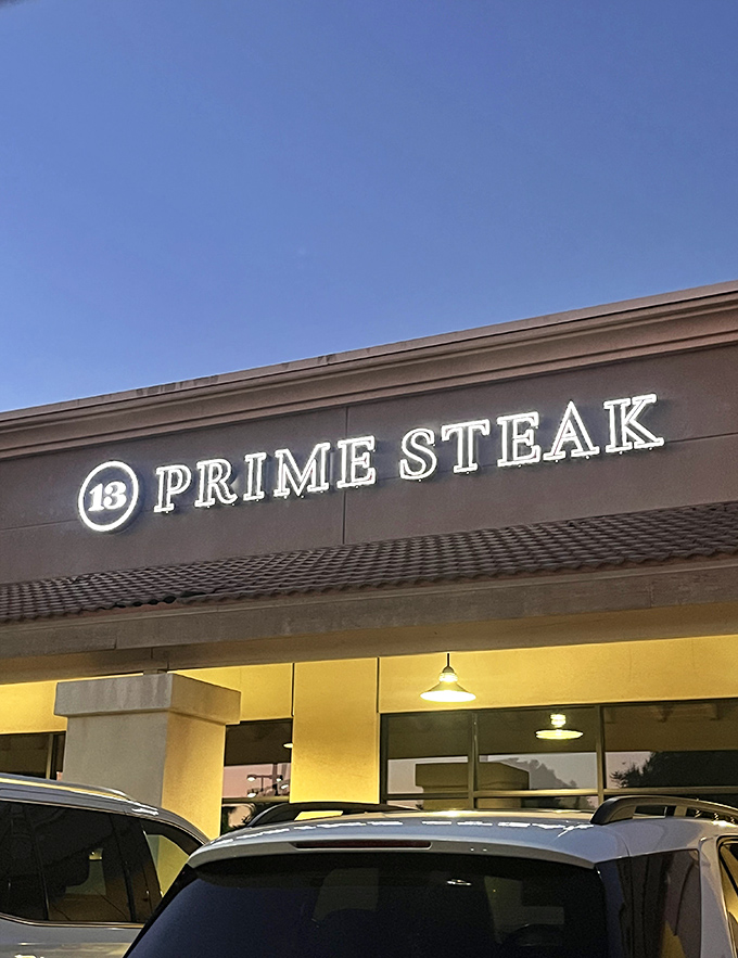 By day, it blends in. By night, it's a beacon for beef lovers. 13 Prime: Clovis' worst-kept secret.