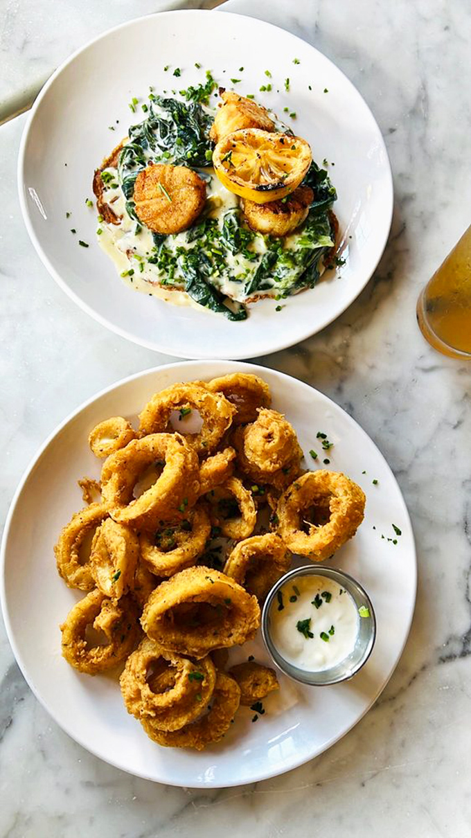Rings of joy: Mama's calamari is so perfectly crisp, it could make an onion ring jealous. Dip, crunch, repeat!